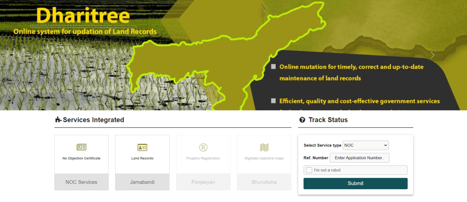 Dharitri Assam 2025 - (ILRMS) Revenue Assam Land Records Online