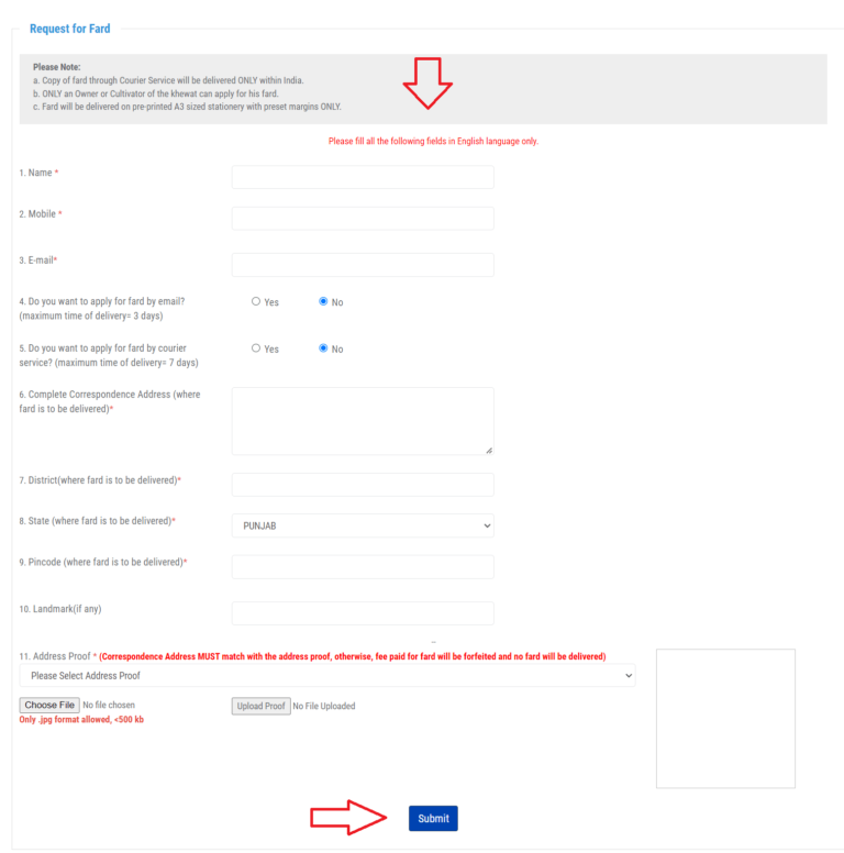 Jamabandi Punjab Land Records (PLRS Fard) Online – 2025